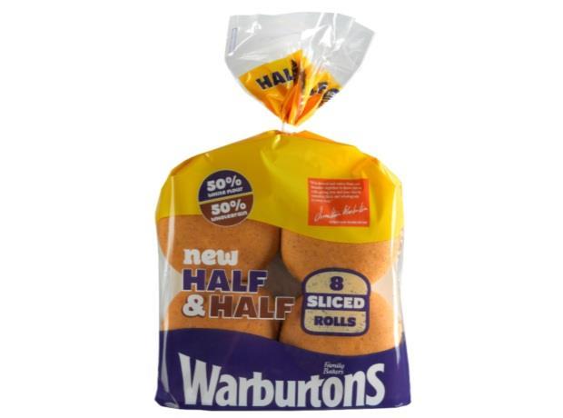 Warburtons extends Half & Half range to include Sliced Rolls