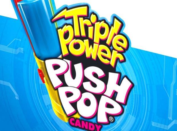 Triple Power Push Pop from Bazooka Candy