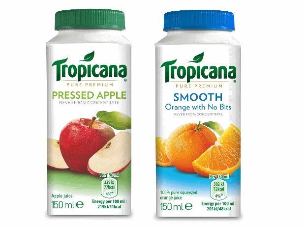 Tropicana launches 150ml school compliant packs