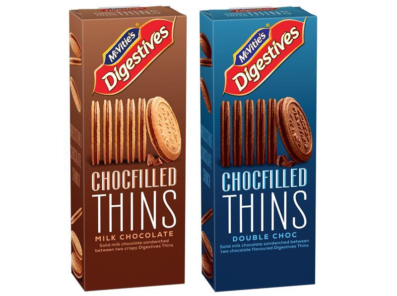 McVitie's Thins get Chocfilled and Hobnob additions