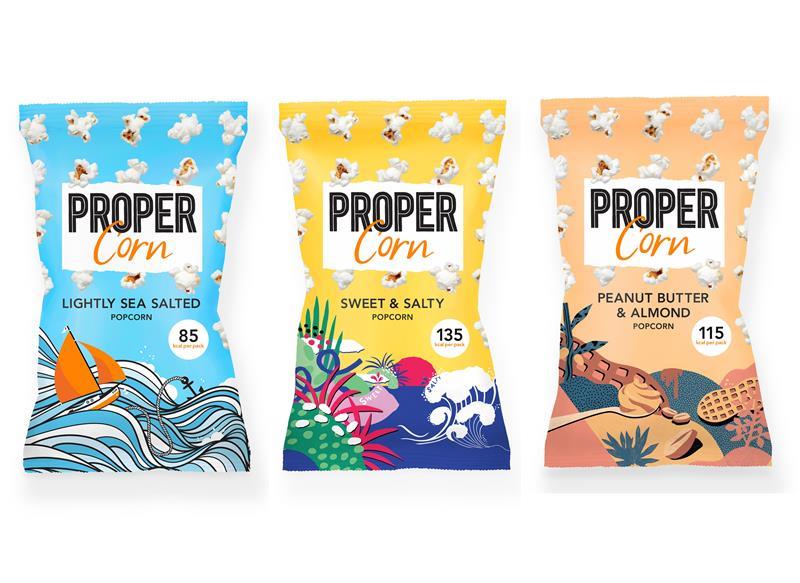 Propercorn redesign makes packs pop