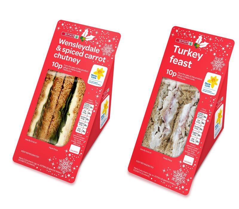Festive Spar sandwiches raise funds for Marie Curie